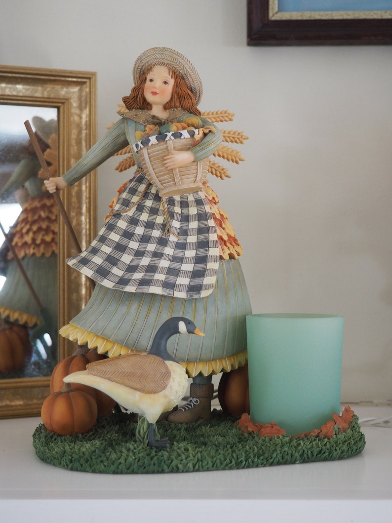 Debbie Mumm Fall Angel Centerpiece/ Debbie Mumm Votive Holder - Etsy