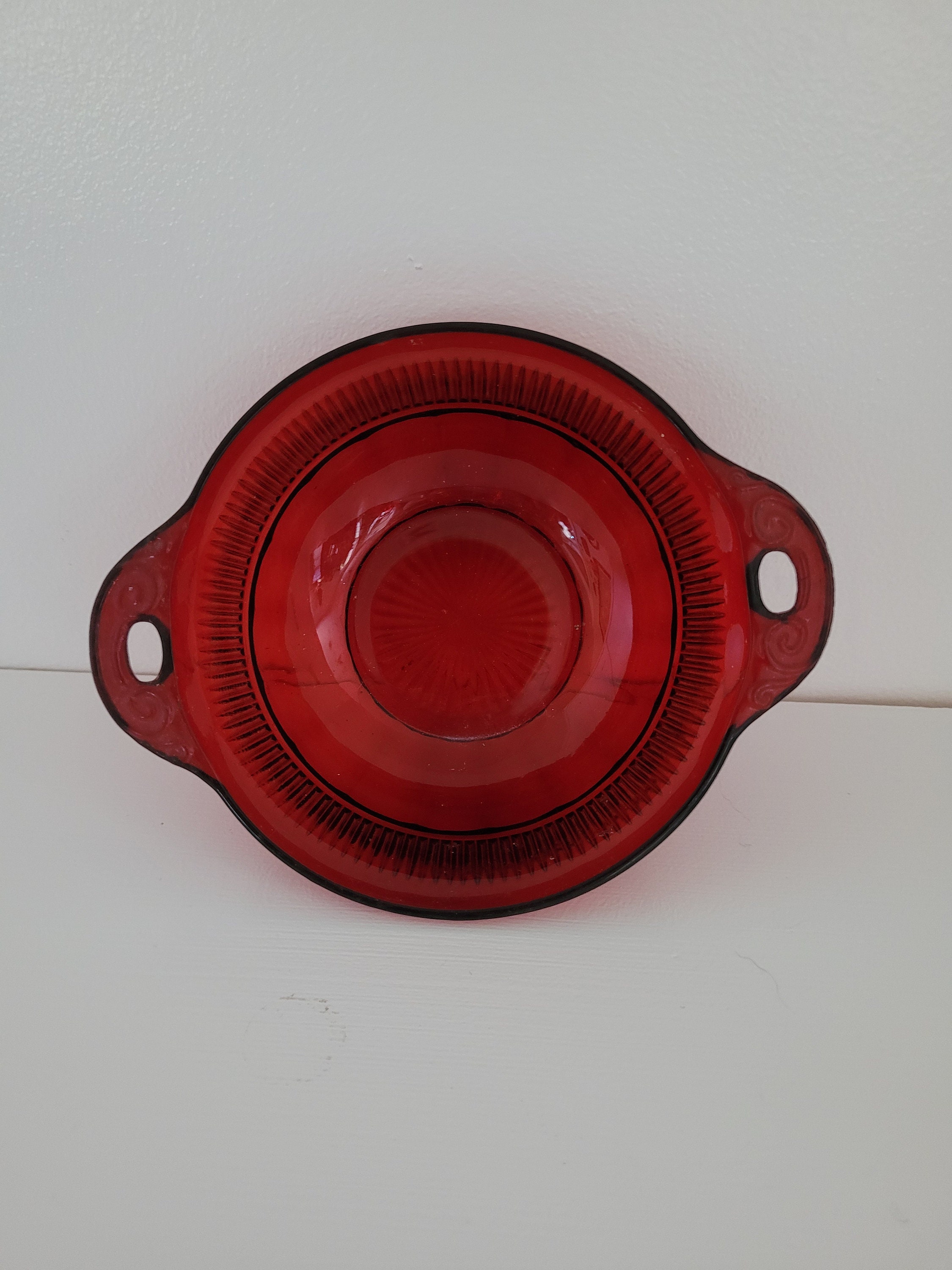 Ruby Red Berry Bowls/ Anchor Hocking - Etsy