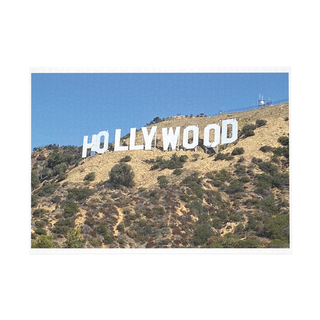 Hollywood Sign Puzzle - Scenic 1000-piece Jigsaw, Relaxing Activity for ...