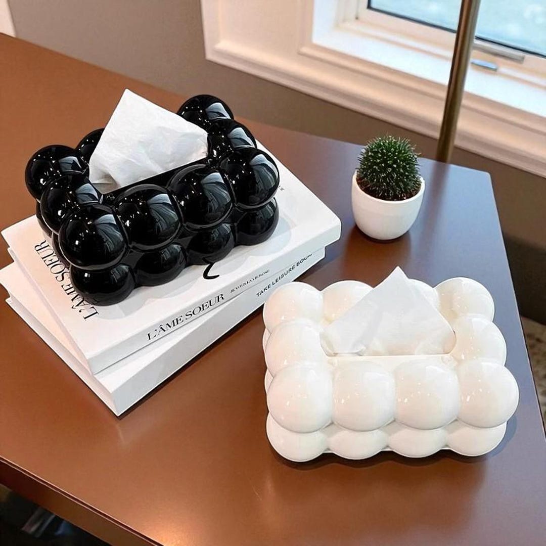 Minimalist Ceramic Bubble Tissue Box - Modern Home Decor Cover - Etsy