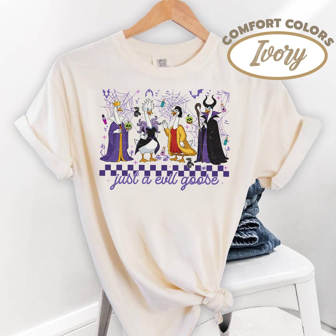 Retro Evil Goose Halloween Shirt, Just an Evil Goose T-shirt, Villains ...