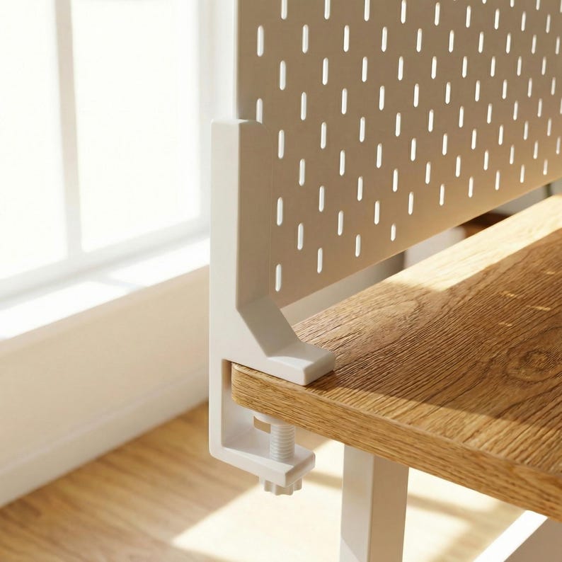 Pegboard Desk Clamp Mount Holder for IKEA Skadis, Adjustable Organizer ...