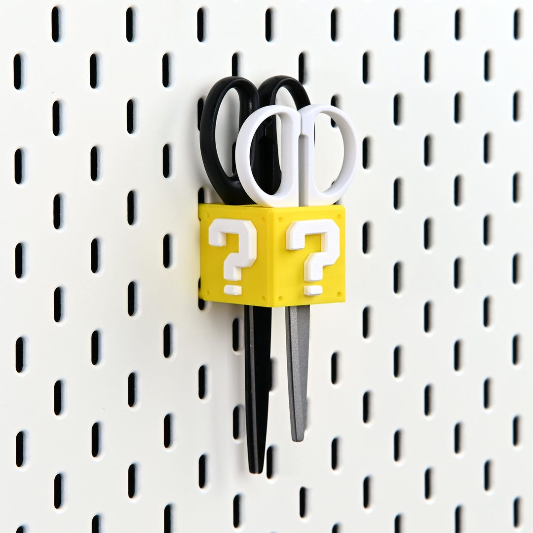 3 Slot Scissors Holder for IKEA SKADIS Accessories for Craft Room Tool ...