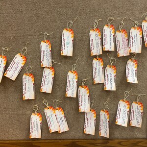 Fall Gratitude Gift Tag Cards | Thanksgiving Blessing Tree Favors - Etsy