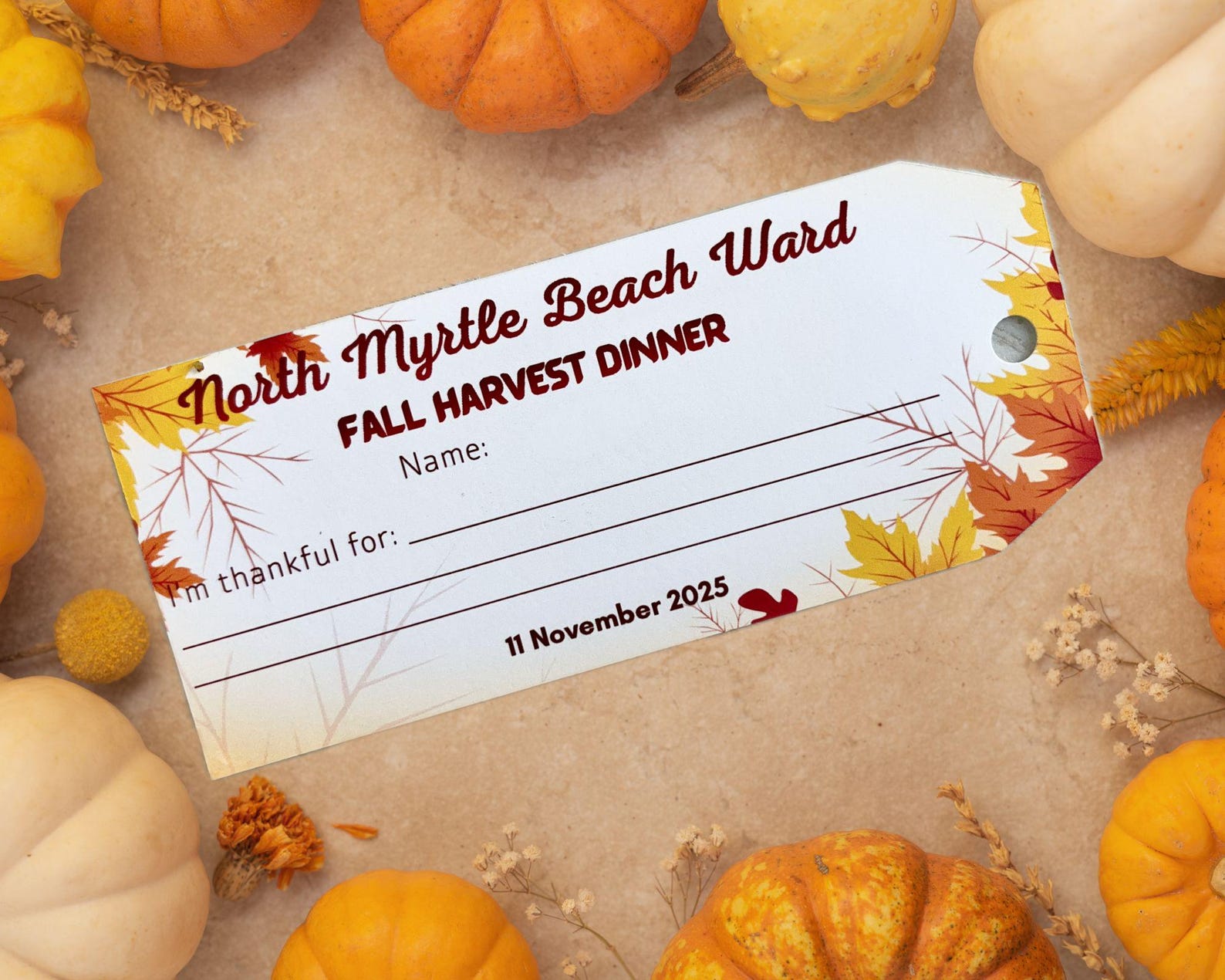 Fall Gratitude Gift Tag Cards | Thanksgiving Blessing Tree Favors - Etsy