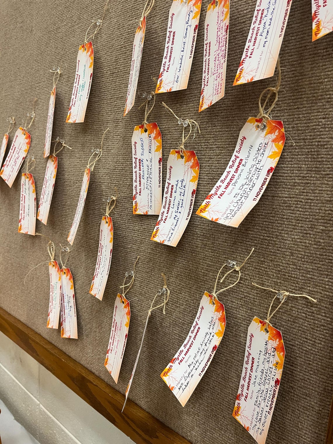 Fall Gratitude Gift Tag Cards | Thanksgiving Blessing Tree Favors - Etsy