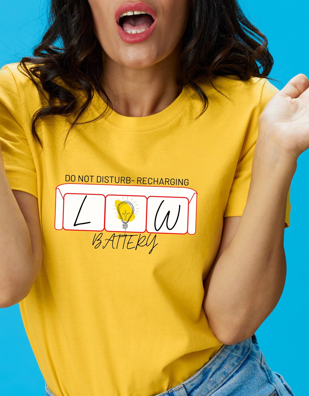 Low Battery Shirt Introvert Humor T Shirt, Social Battery Recharge Tee ...