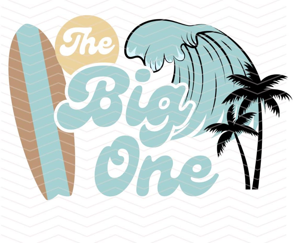 The Big One Birthday PNG SVG, Fishing Theme (digital Files) - Etsy