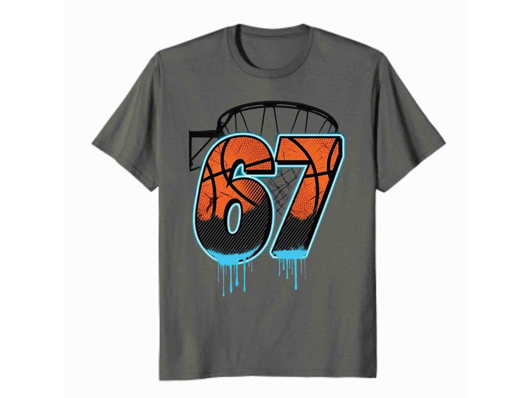 67 Basketball Shirt, 67 Meme Shirt Kids, Six Seven Meme, 67th Drip ...