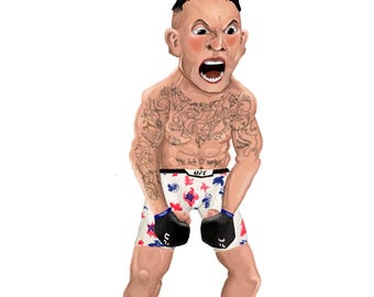 Max Holloway UFC 300 Doll - Etsy