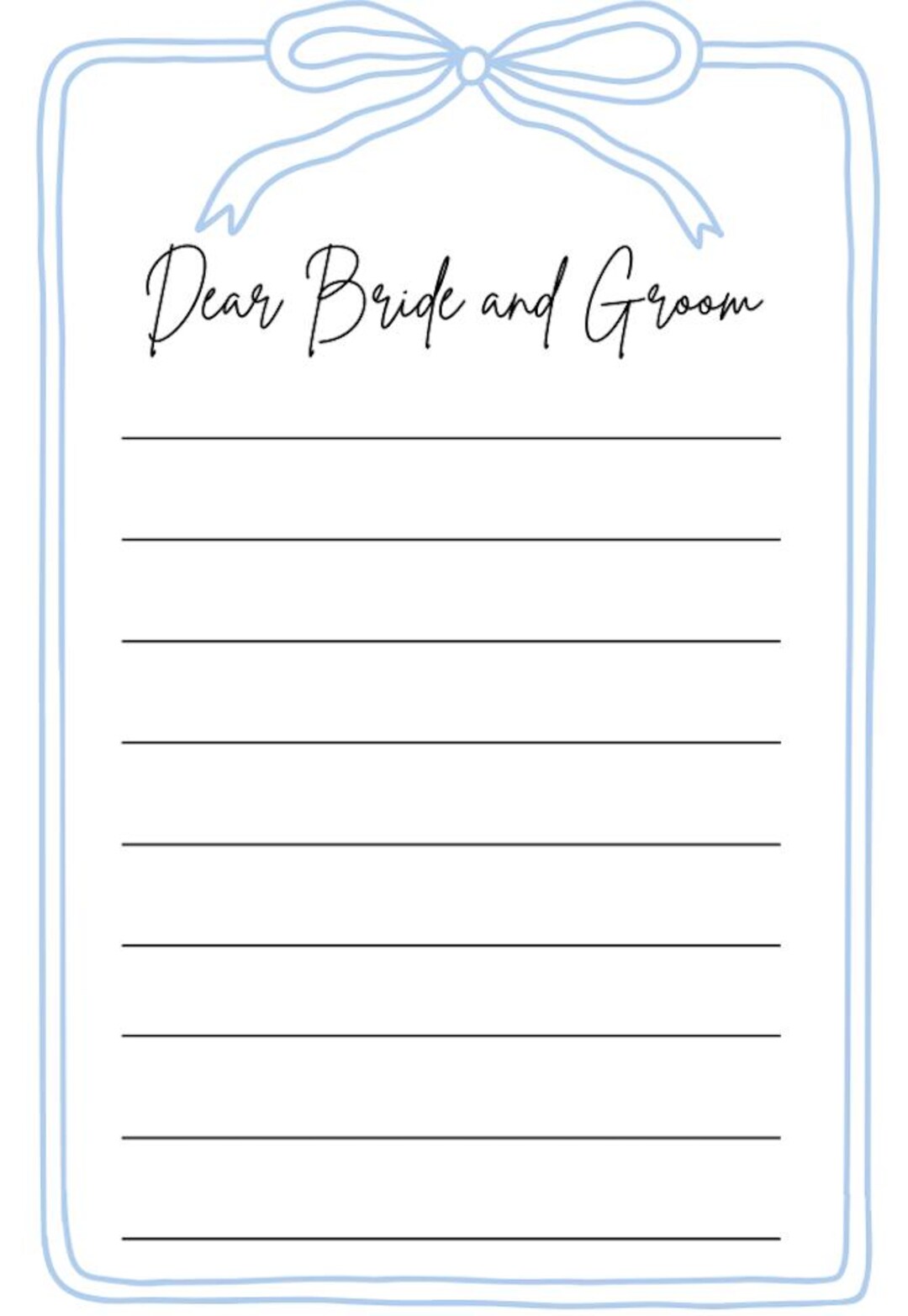 Wedding Guest Cards Printable Bundle. Advice, Wishes, Date Night Ideas ...