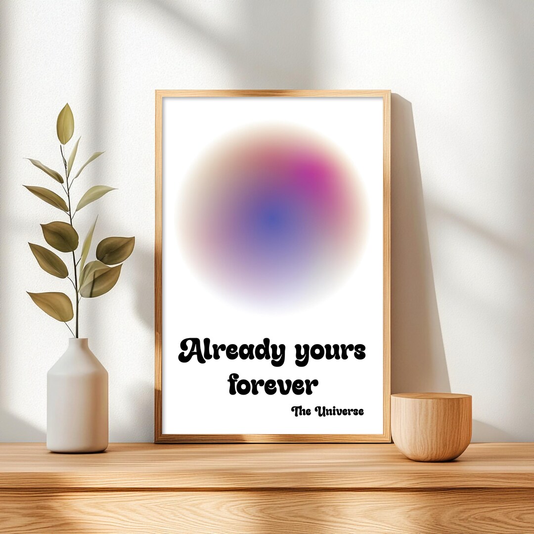Manifestation Wall Art Printable Minimalist Motivational Quote Poster ...