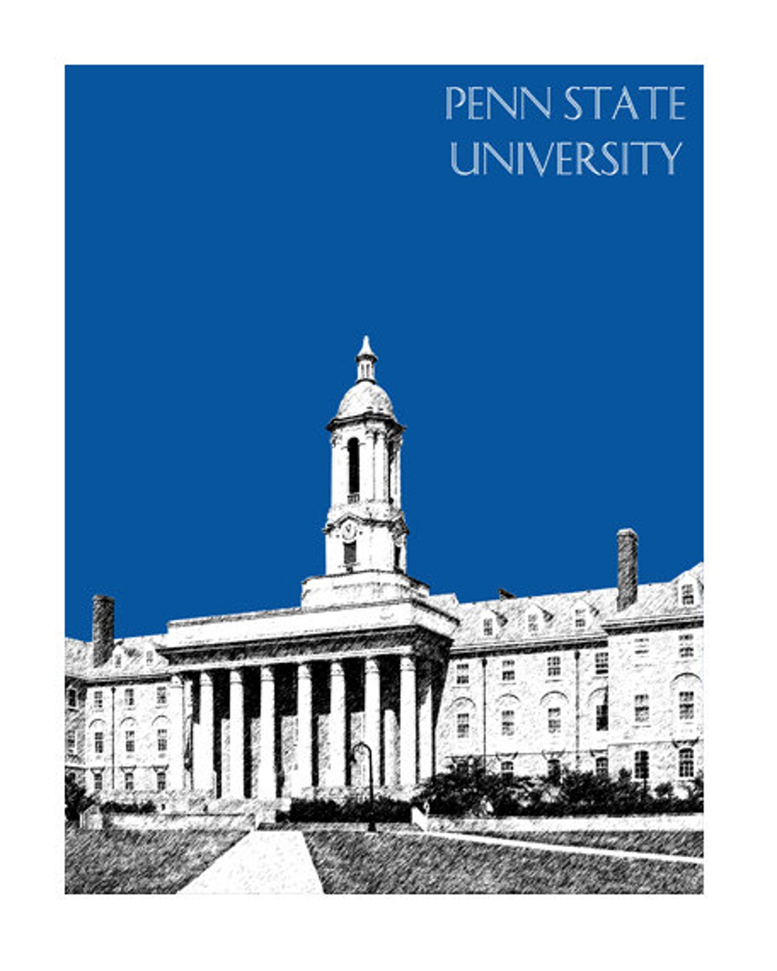 Penn State University Graduation Gift Art Print University | Etsy