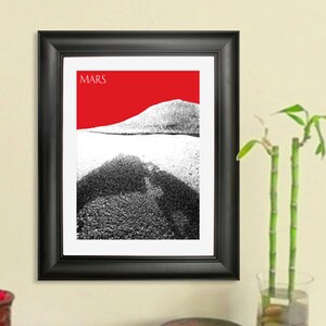 Mars Skyline Poster NASA Curiosity Rover the Planet Mars - Etsy