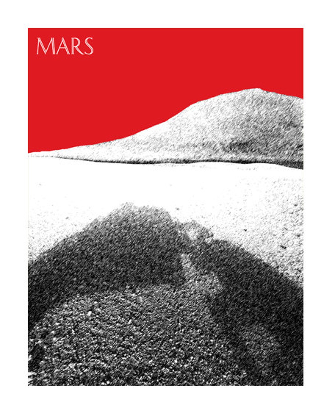 Mars Skyline Poster NASA Curiosity Rover the Planet Mars - Etsy