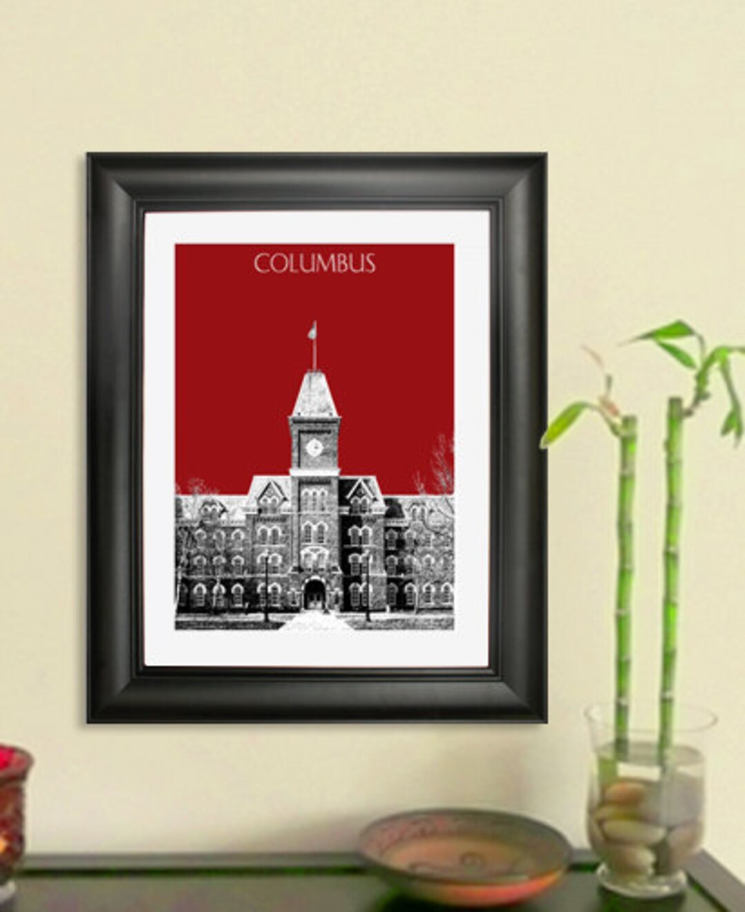 Columbus Skyline Poster Columbus Ohio Skyline Art Print 8 X 10 Choose ...