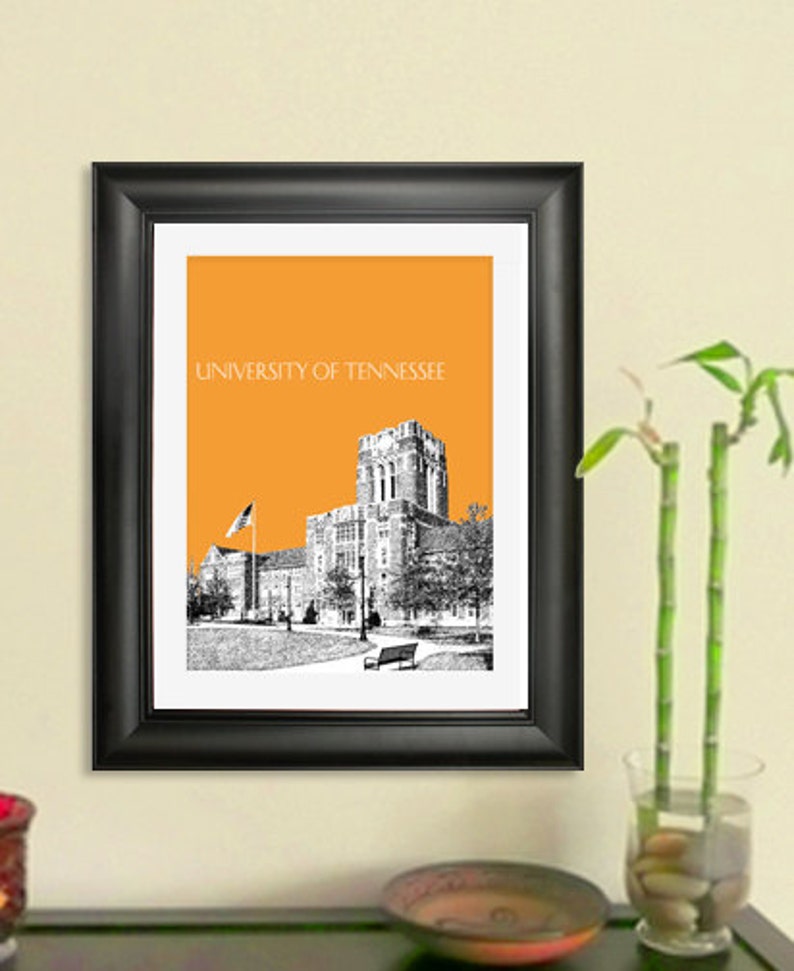 University of Tennessee Skyline Poster Knoxville Tennessee - Etsy