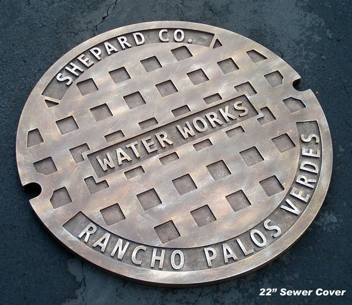 Manhole cover Man Cave Custom Sewer Cover 12 | Etsy