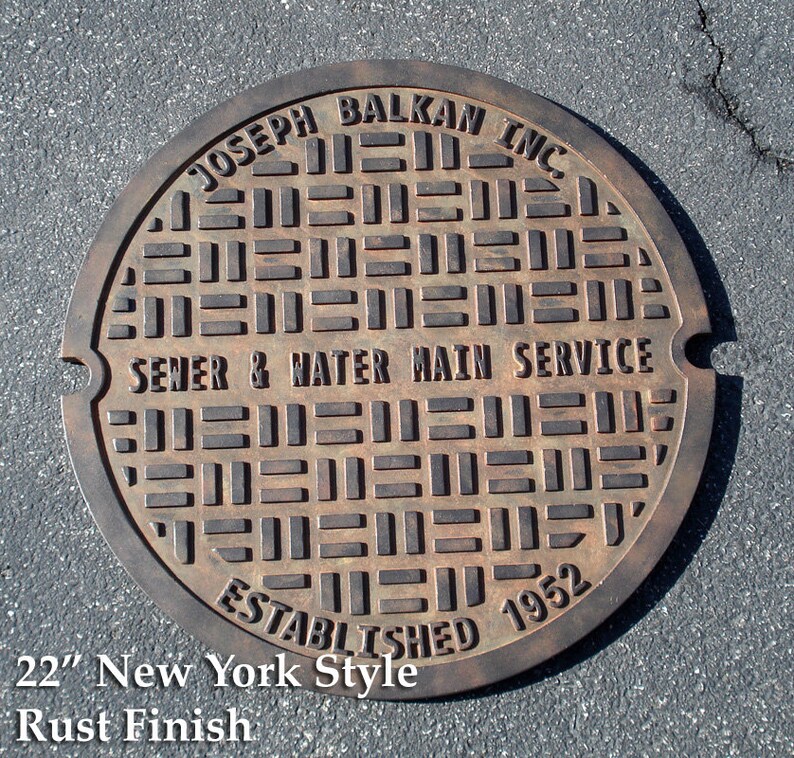 Manhole Cover Man Cave Custom Sewer Cover 12 | Etsy