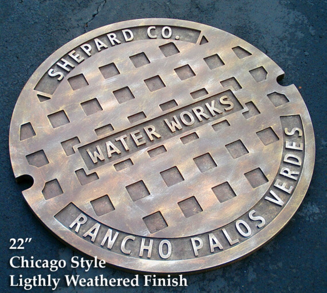 Manhole Cover Man Cave Custom Sewer Cover 12 | Etsy