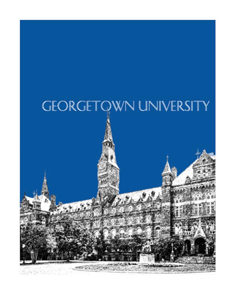 Georgetown University Graduation Poster Washington DC | Etsy