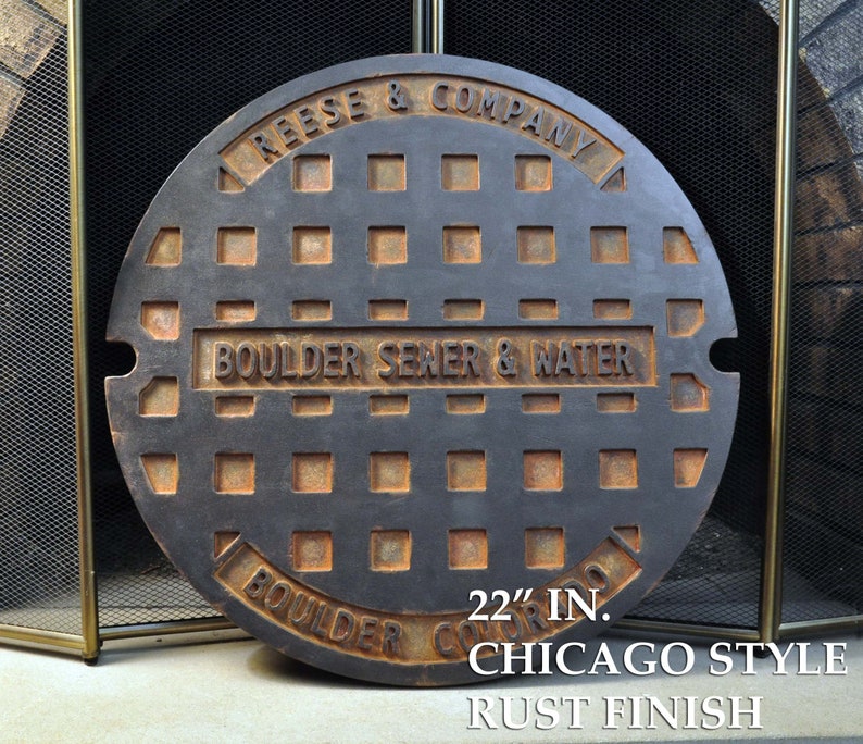 Manhole Cover Man Cave Custom Sewer Cover 12 | Etsy