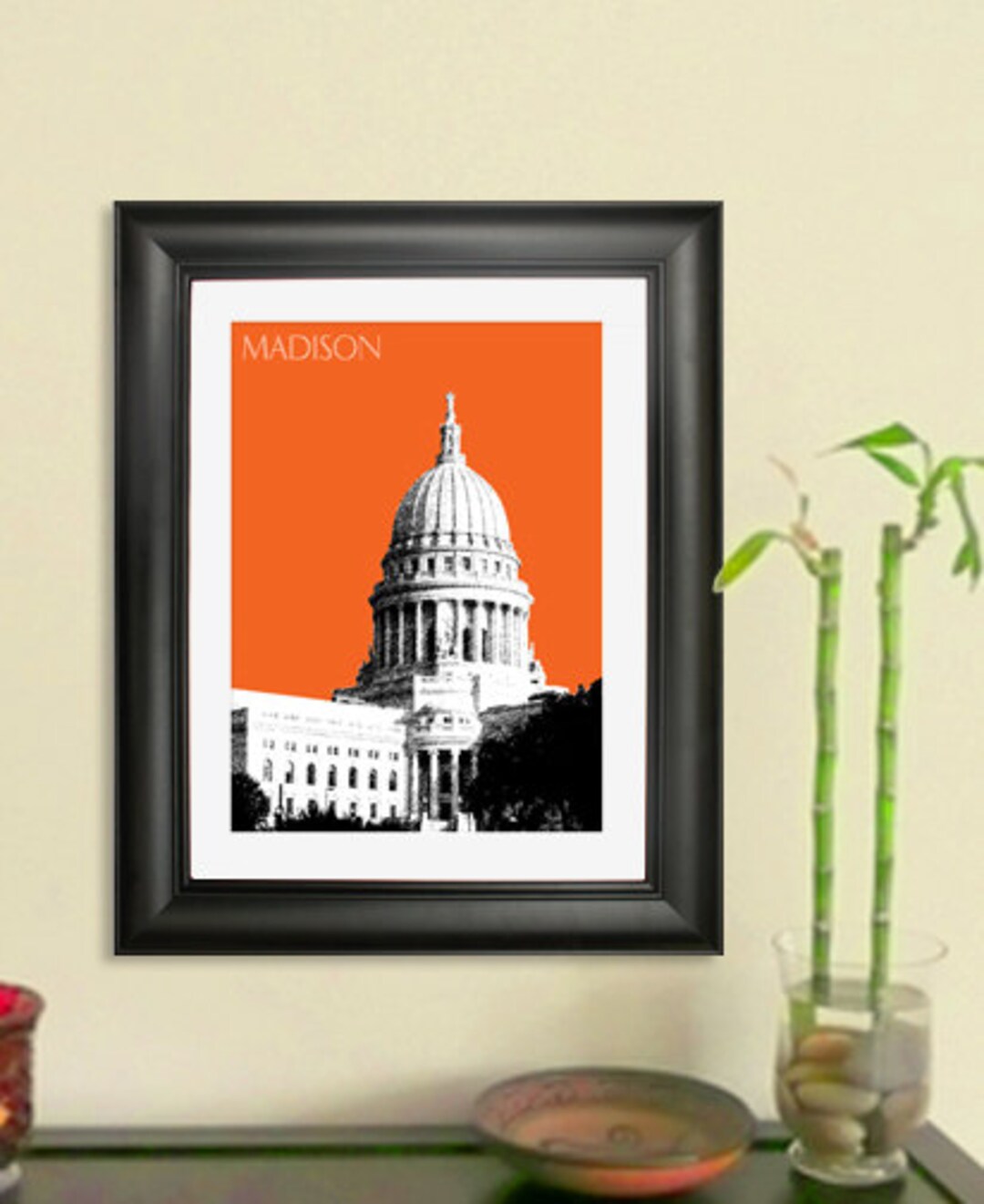 Madison Skyline Madison Wisconsin City Skyline Poster Art Print ...