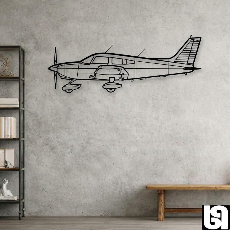 Cherokee Warrior Metal Airplane Wall Art – Aviation Decor Gift - Etsy UK