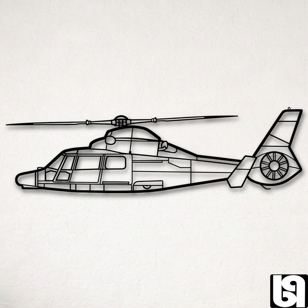AS365 Dauphin Helicopter Metal Wall Art – Aviation Decor Gift - Etsy