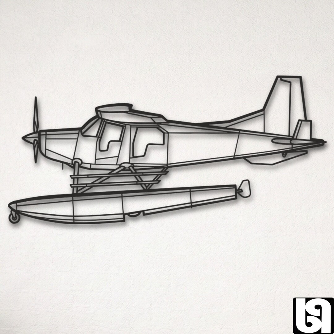 Found Bush Hawk XP Airplane Silhouette - Metal Wall Decor - Backcountry ...