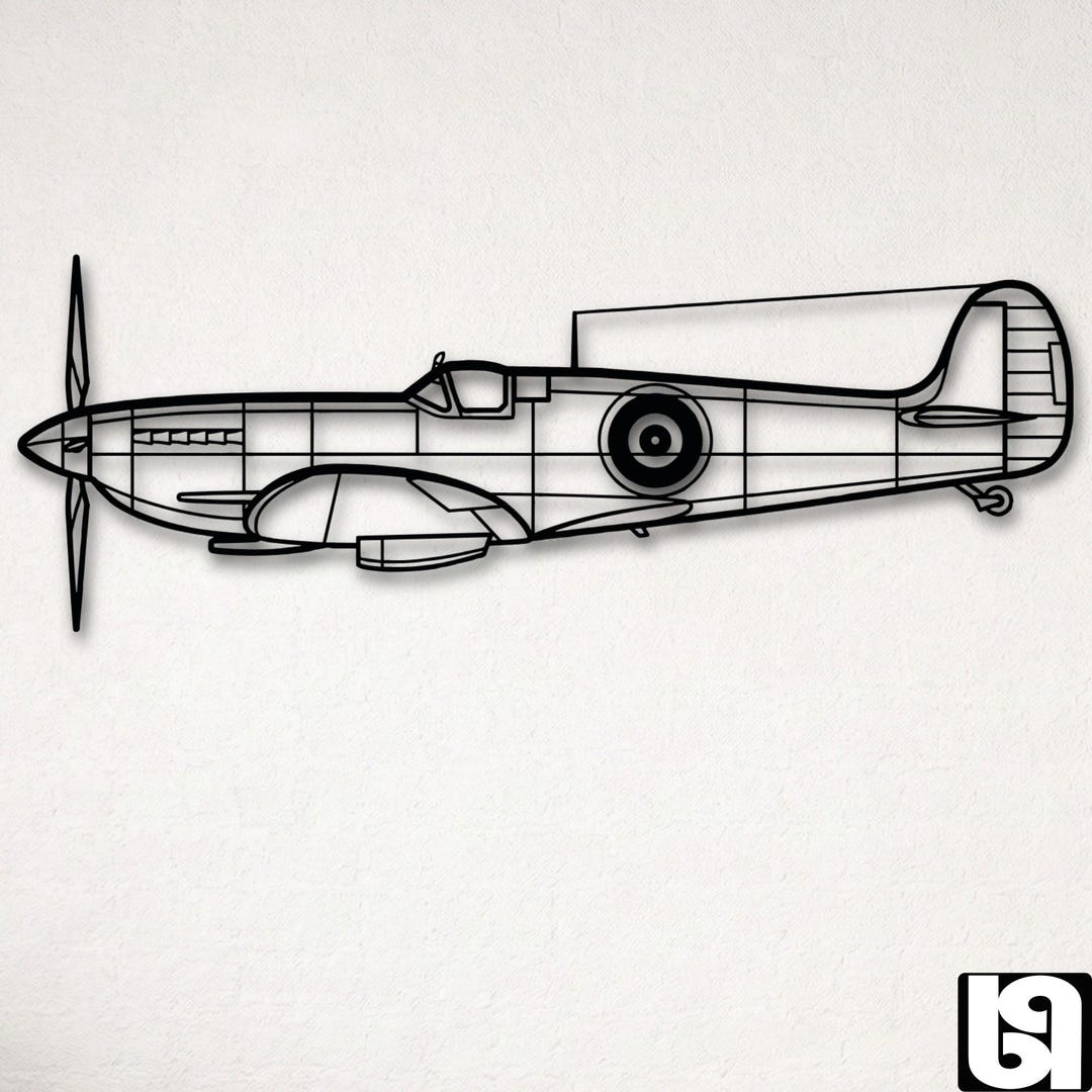 Spitfire Mk IX Metal Airplane Wall Art – WWII Aviation Decor - Etsy