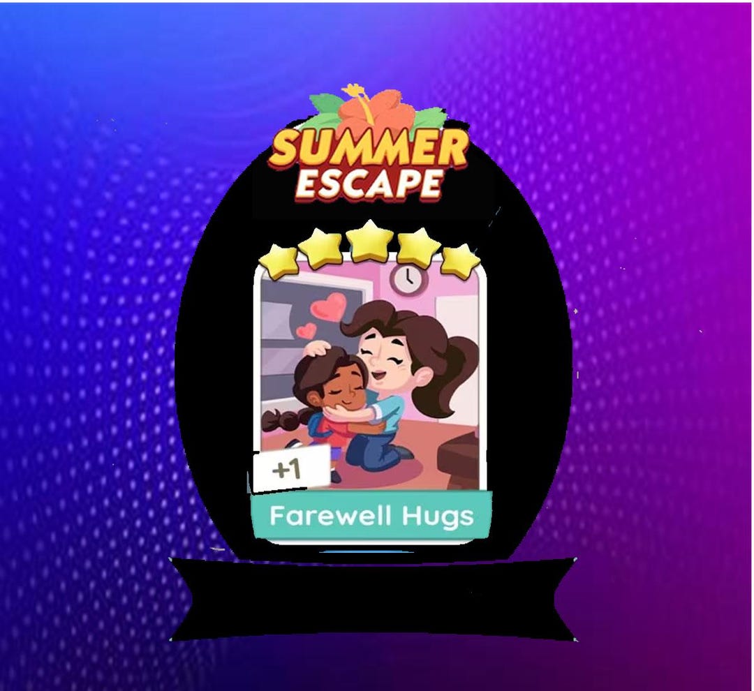 Farewell Hugs- Mono_poly_go_ Stickers Cards 5 Stars_ ( Fast Delivery ...