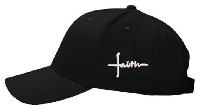Faith Baseball Cap Christian Mens & Womens Hat With Side Faith and FREE ...