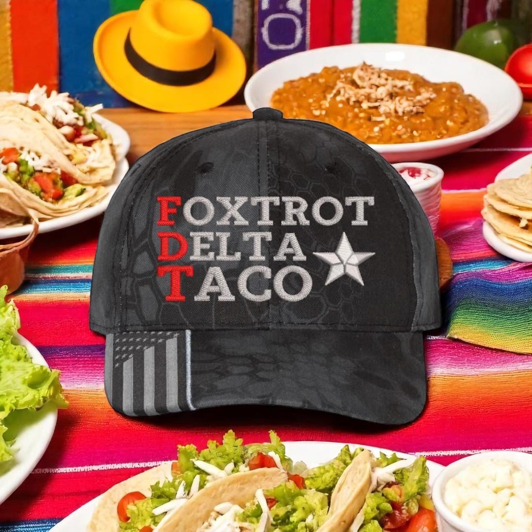 Foxtrot Delta TACO Hat, Typhoon F Donald Trump Baseball Cap, Stop the ...