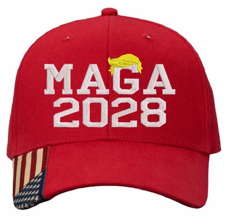 Trump 2028 Hat: MAGA Embroidered Adjustable Ball Cap - Etsy