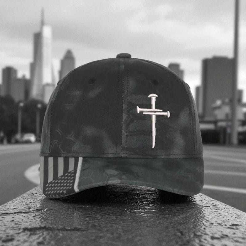 3 Nail Cross With Flag Hat - Etsy