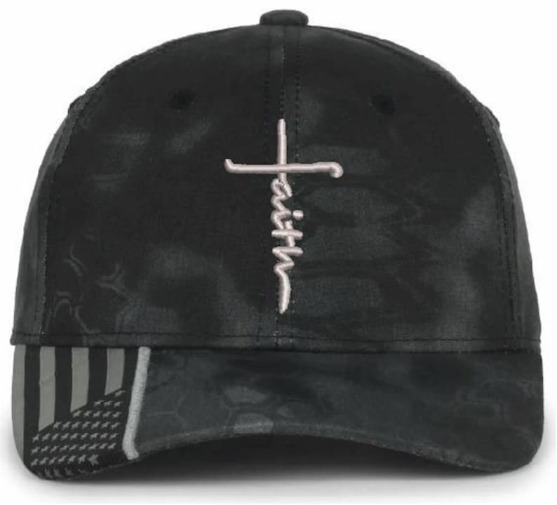 Faith Baseball Cap Christian Mens & Womens Hat With Side Faith and FREE ...