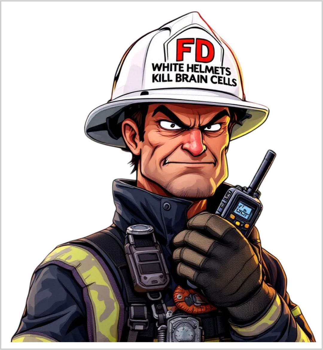 Firefighter Decal Firefighter Sticker Firefighter Fire Department White ...