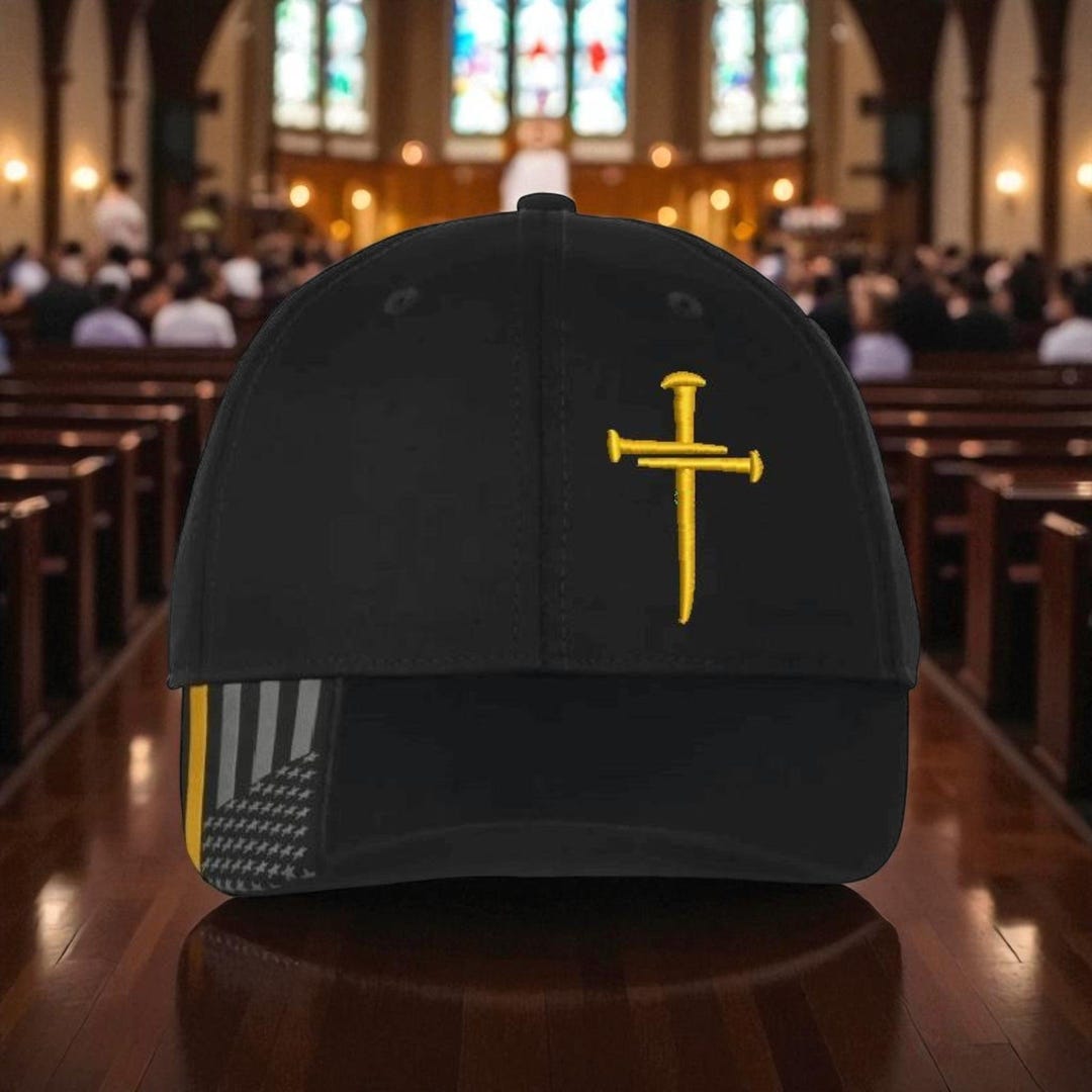 Jesus Christ Cross Hat Christian Hats for Men Women Jesus Cross CUSTOM ...