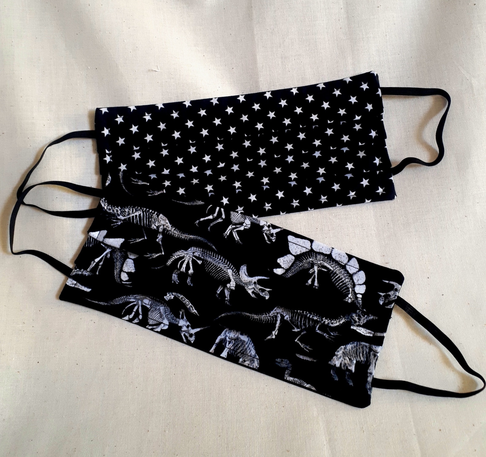 Face Mask in Dark Quirky Fabrics 3 Layers Reversible - Etsy Australia