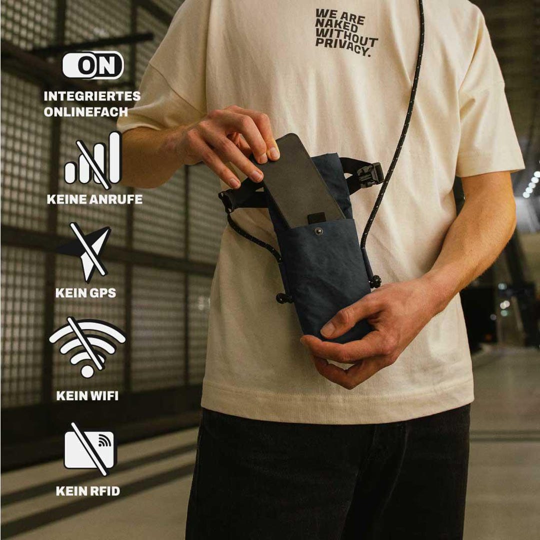 RFID and EMF Protection Faraday Bag Mobile Phone Case, RF Blocking ...