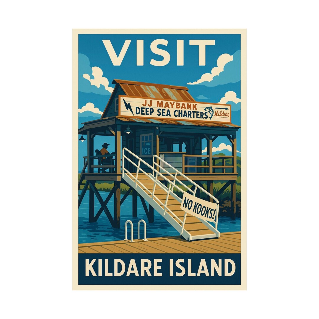 Kildare Island Travel Poster: Outer Banks Fan Art, JJ Maybank's ...
