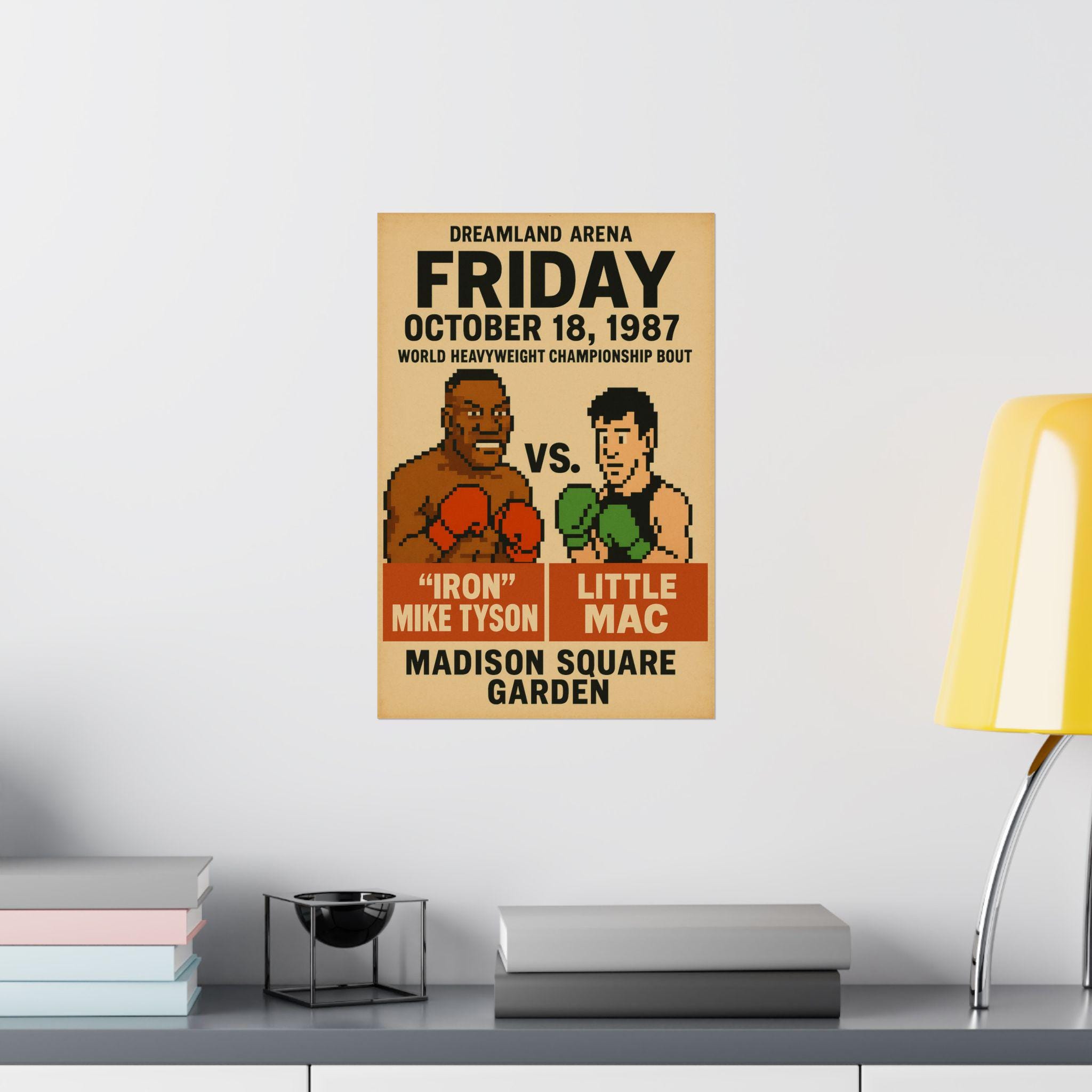 Retro NES Boxing Poster: Punch-out!! Inspired 80s Sports Art - Etsy