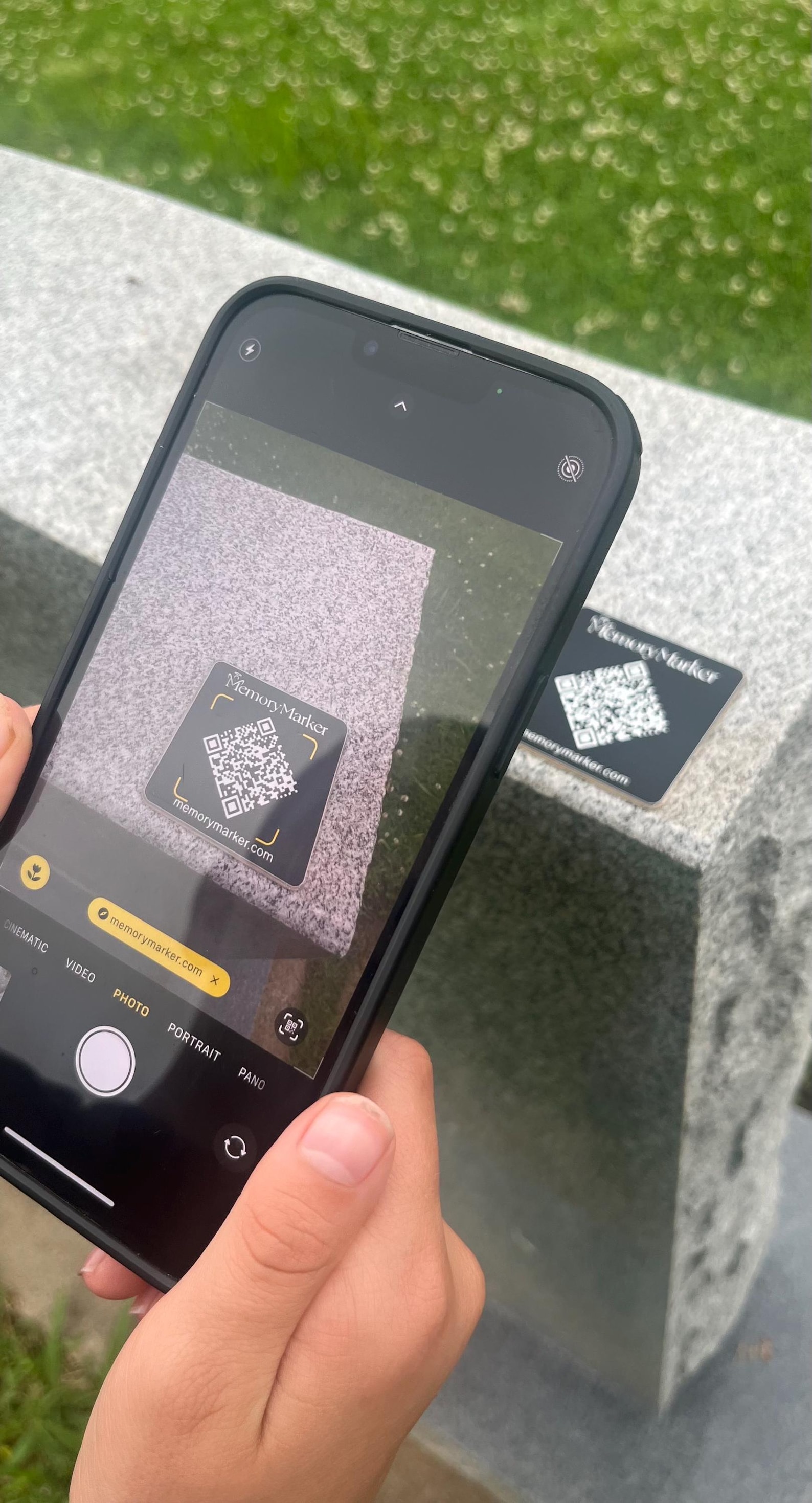 Memory Marker – QR Code Medallion for Headstones With Memorial Tribute ...