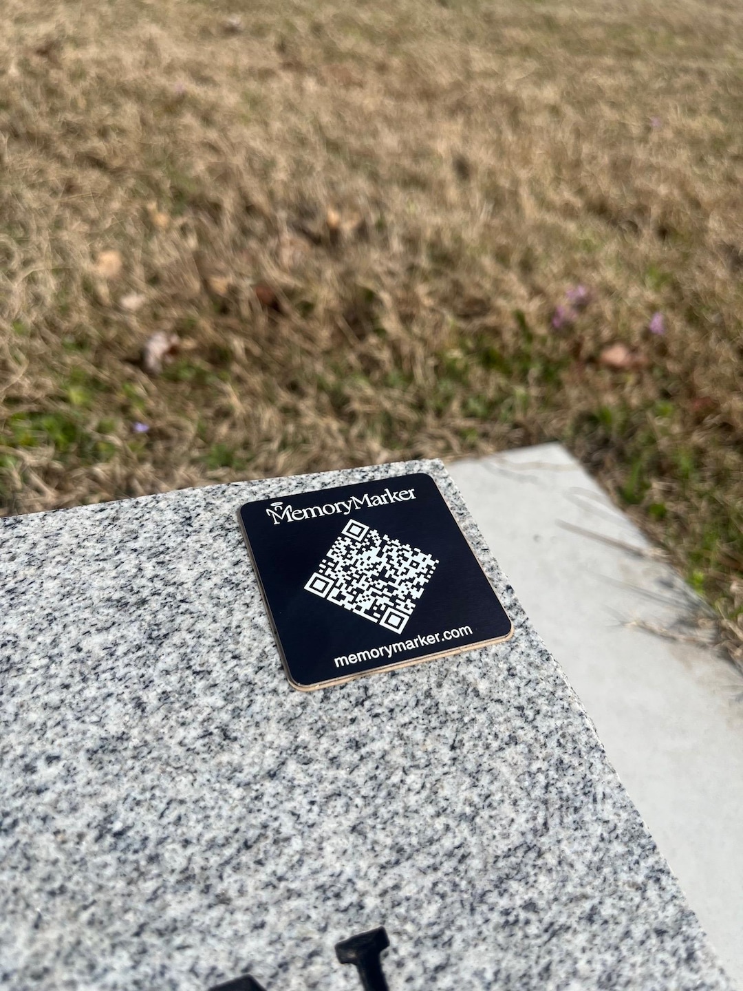 Memory Marker – QR Code Medallion for Headstones With Memorial Tribute ...