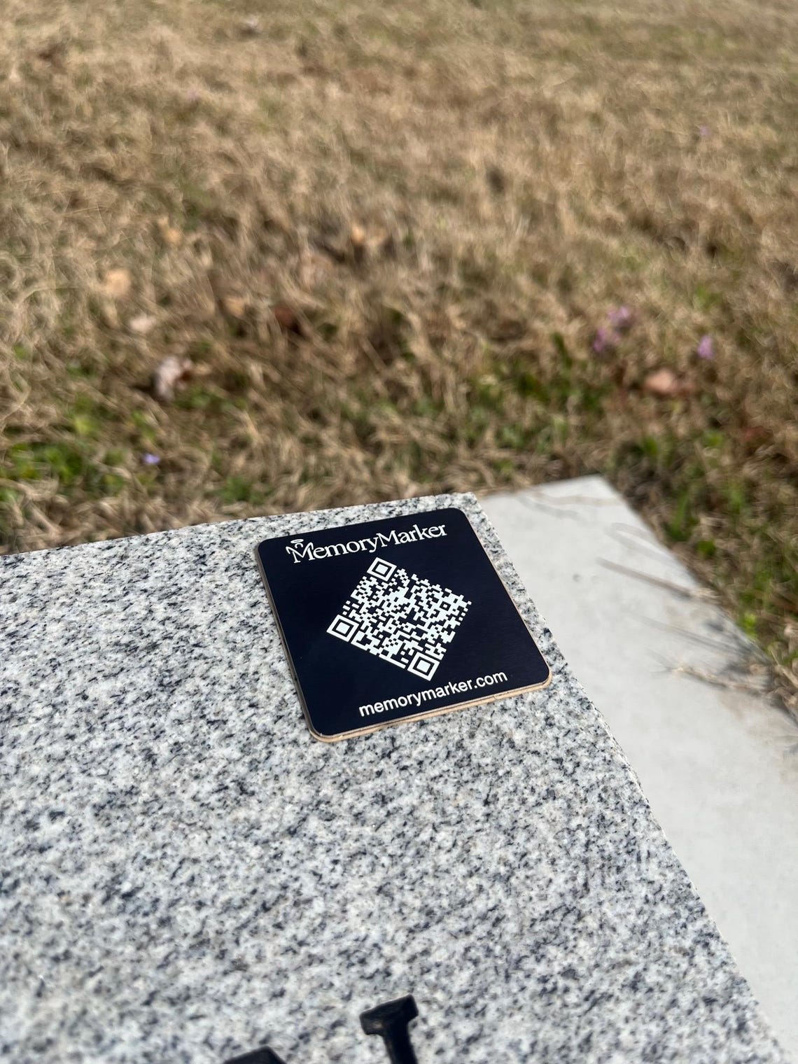 Memory Marker – QR Code Medallion for Headstones With Memorial Tribute ...
