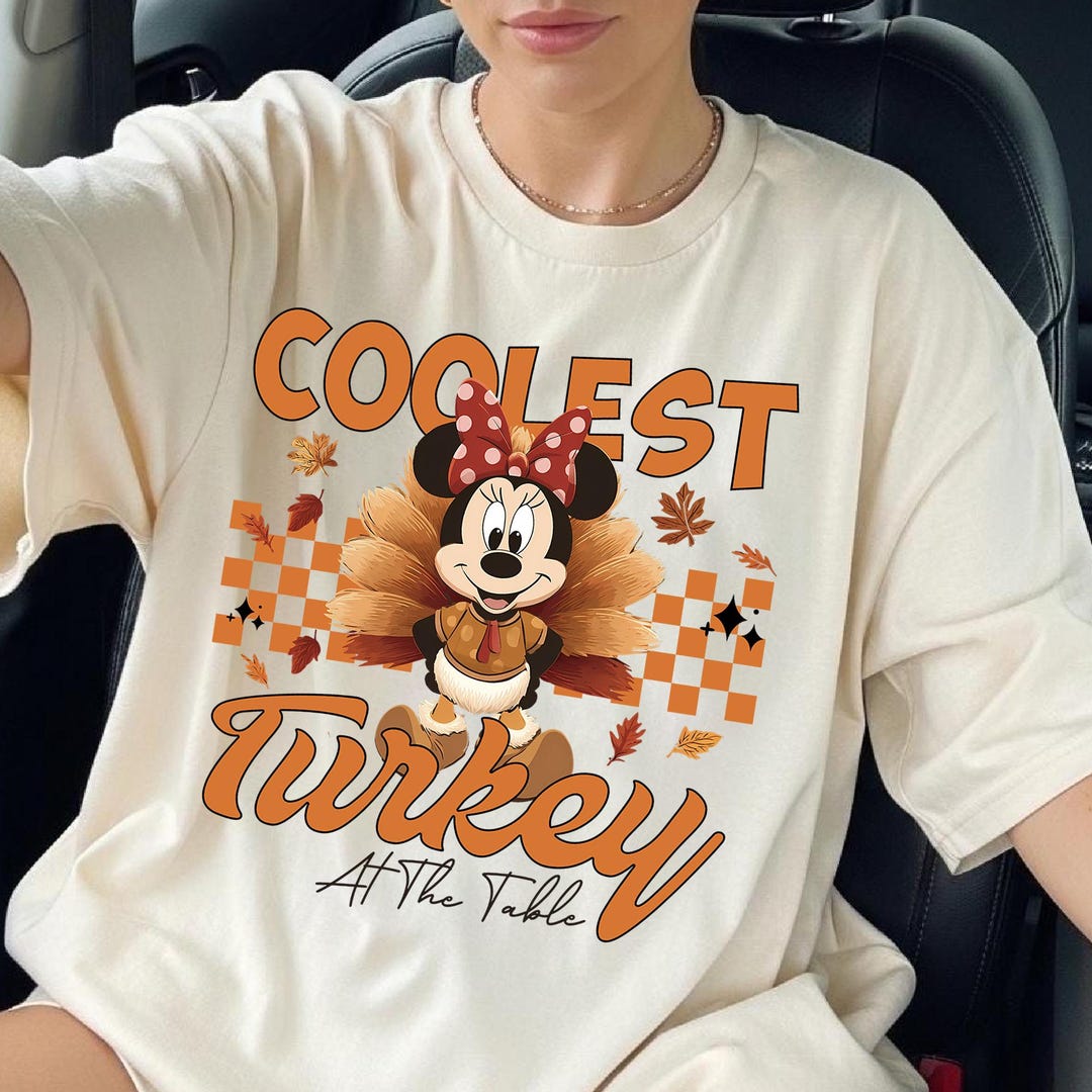 Groovy Coolest Turkey at the Table Png, Minnie Mouse Disny Thanksgiving ...