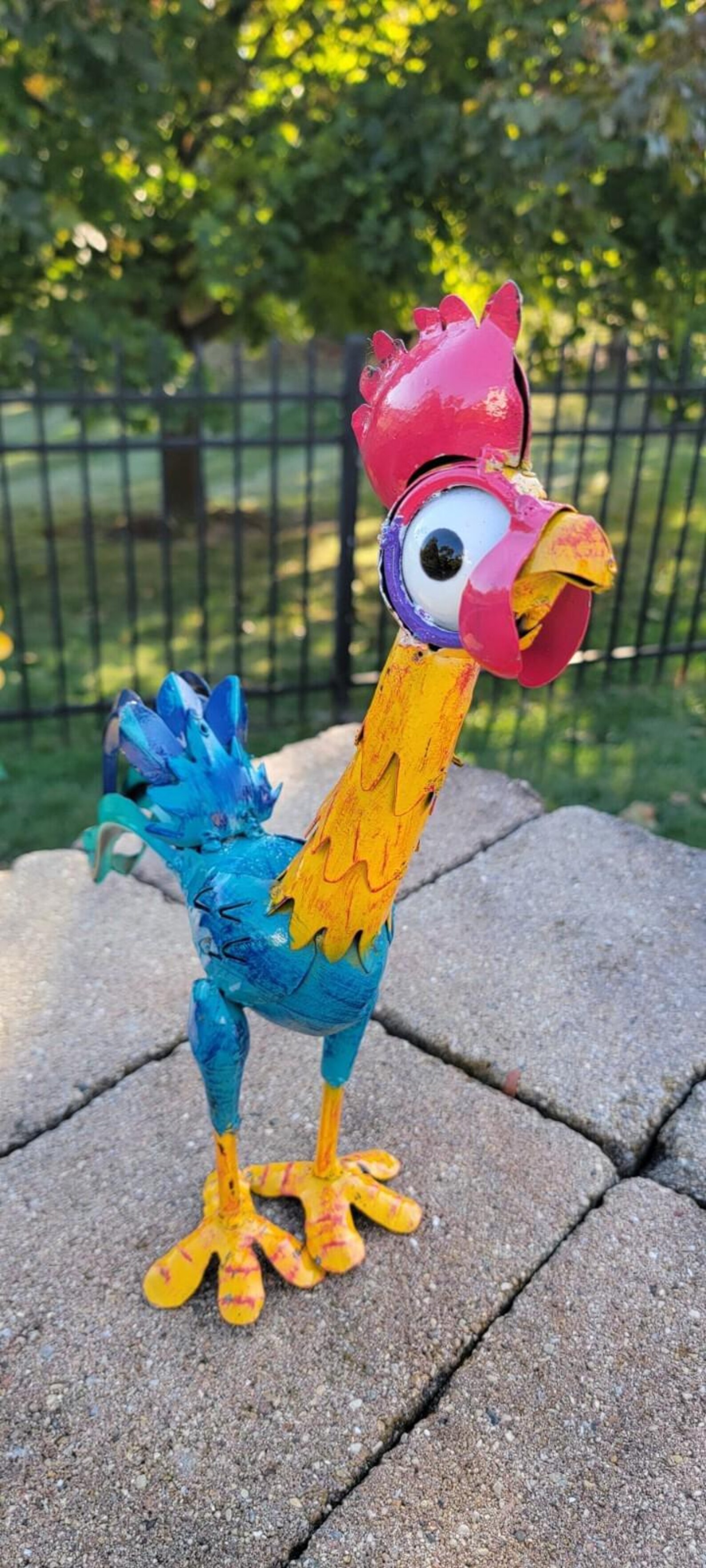 Metal Art Hei Hei the Rooster Baby Rustic Multicolor - Etsy