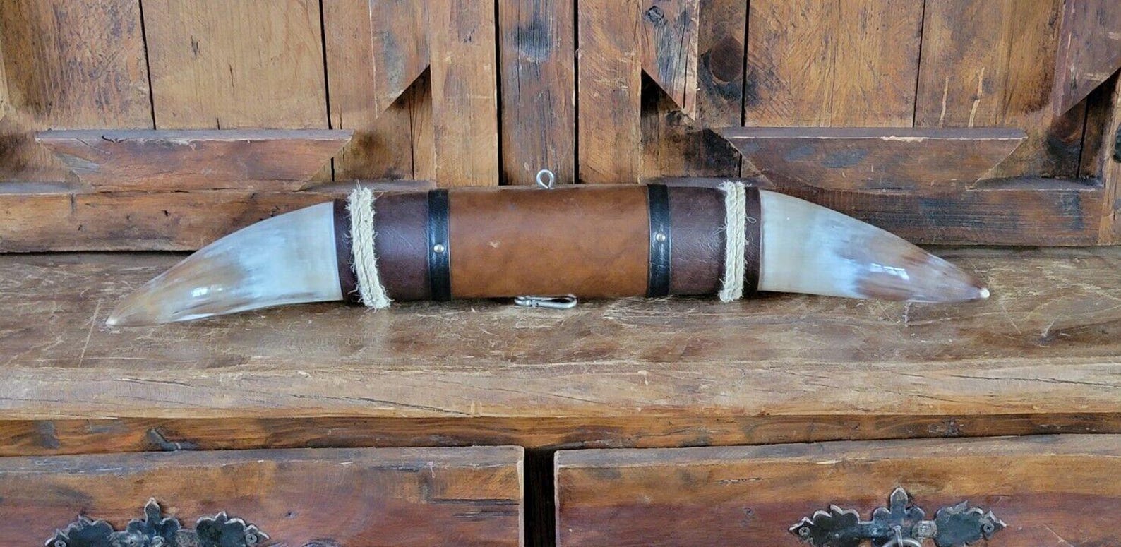 Texas" Authentic Polished Bull Horns Wall Mount 26" Southwest, Cow ...
