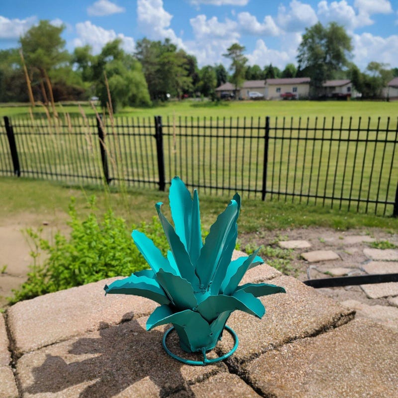 Metal Agave Yard Art - Etsy